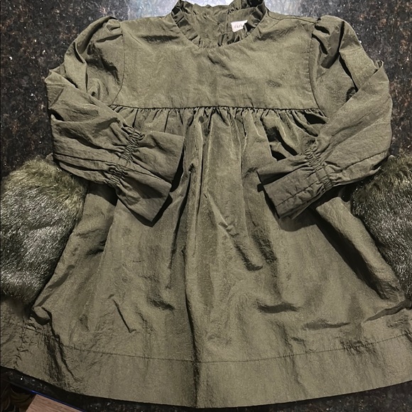 Carbon Soldier | Dresses | 42 Carbon Soldier Army Green Dress With Faux ...
